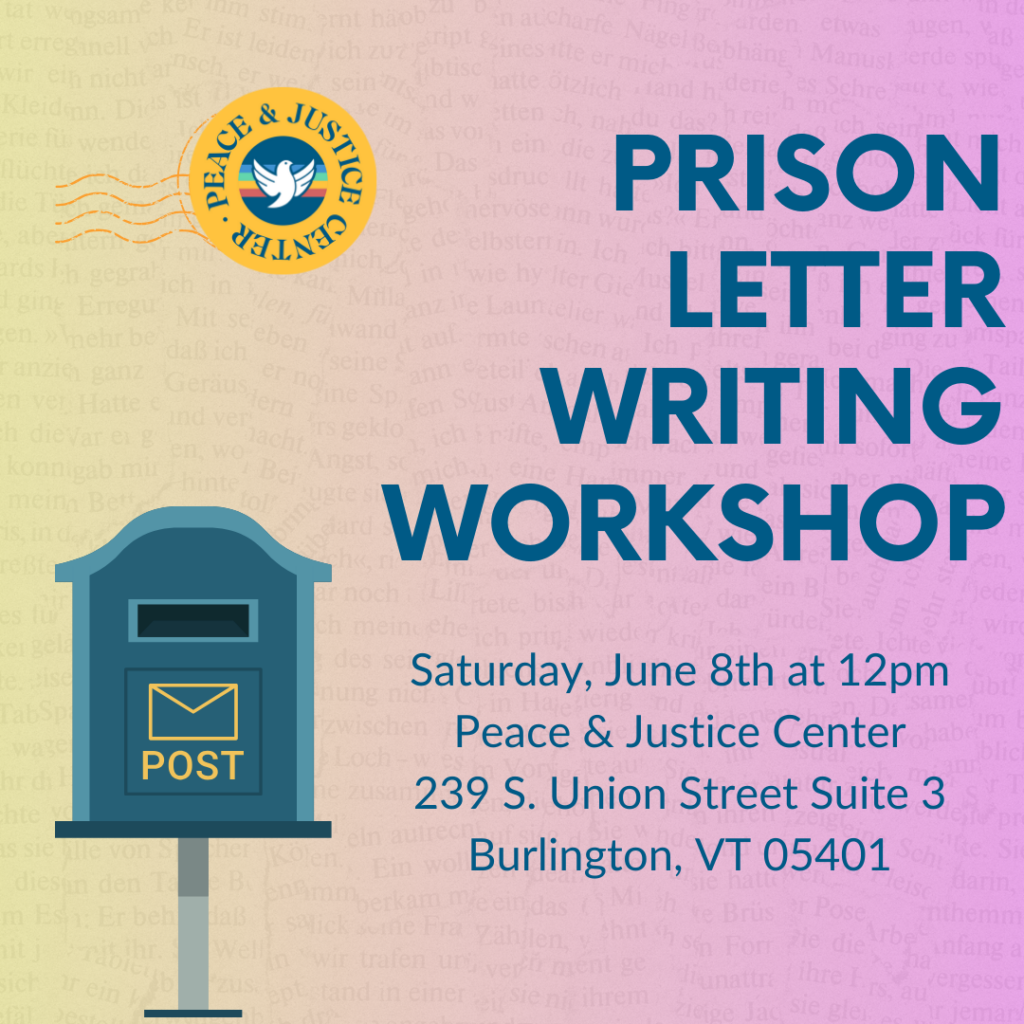 Prison Letter Writing - Peace & Justice Center